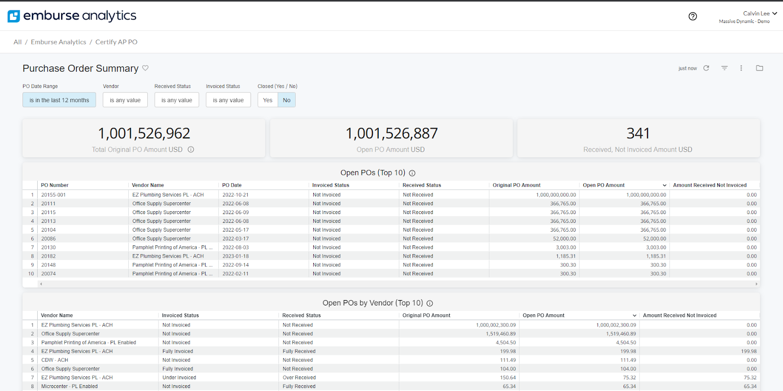 Release Notes: January 27, 2023 – Emburse Analytics